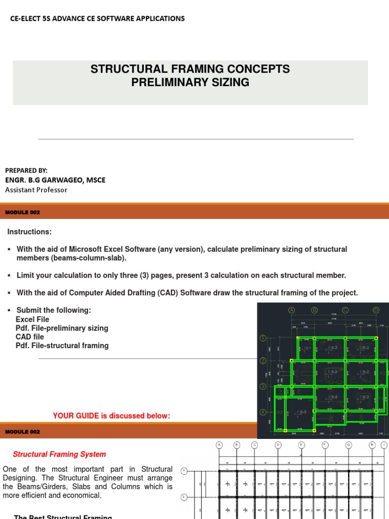 Preliminary Structural Design: Calculating Member Sizes and Drawing ...