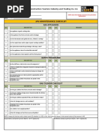 SCBA Checklist | PDF | Mechanical Engineering | Equipment
