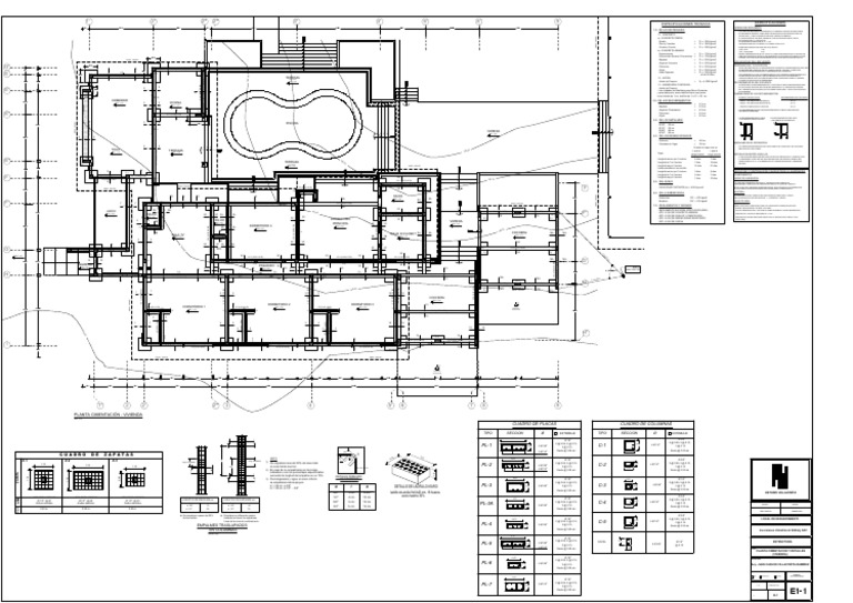 Estructura E1-1 - Vivienda | PDF | Hormigón | edificio