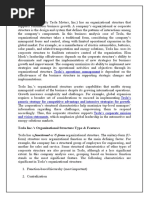 Tesla's Organizational Structure | PDF | Electric Vehicle | Innovation