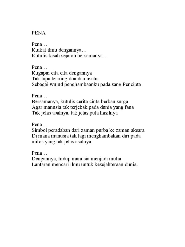 Puisi Pena | PDF