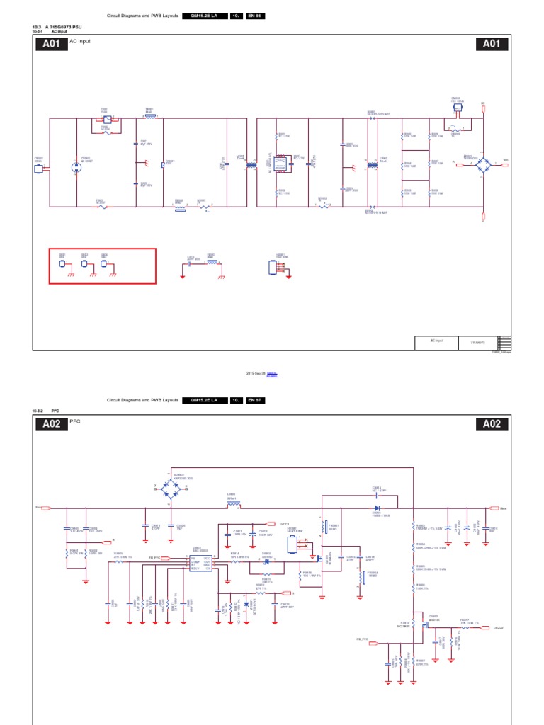 AC Input: Circuit Diagrams and PWB Layouts | PDF | Electrical ...