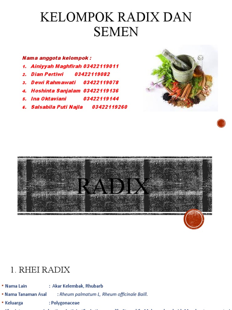 TUGAS PPT RADIX-SEMEN Makroskopis | PDF