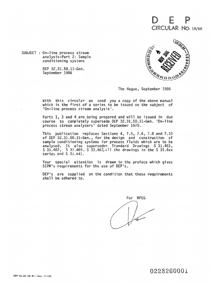 Shell - DEP - 32 - 31 - 50 - 11 - 0001 - Analysers | PDF