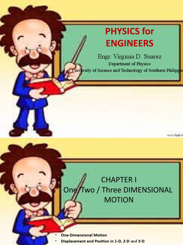 Physics For Engineers: Engr. Virginia D. Suarez | PDF | Acceleration | Velocity