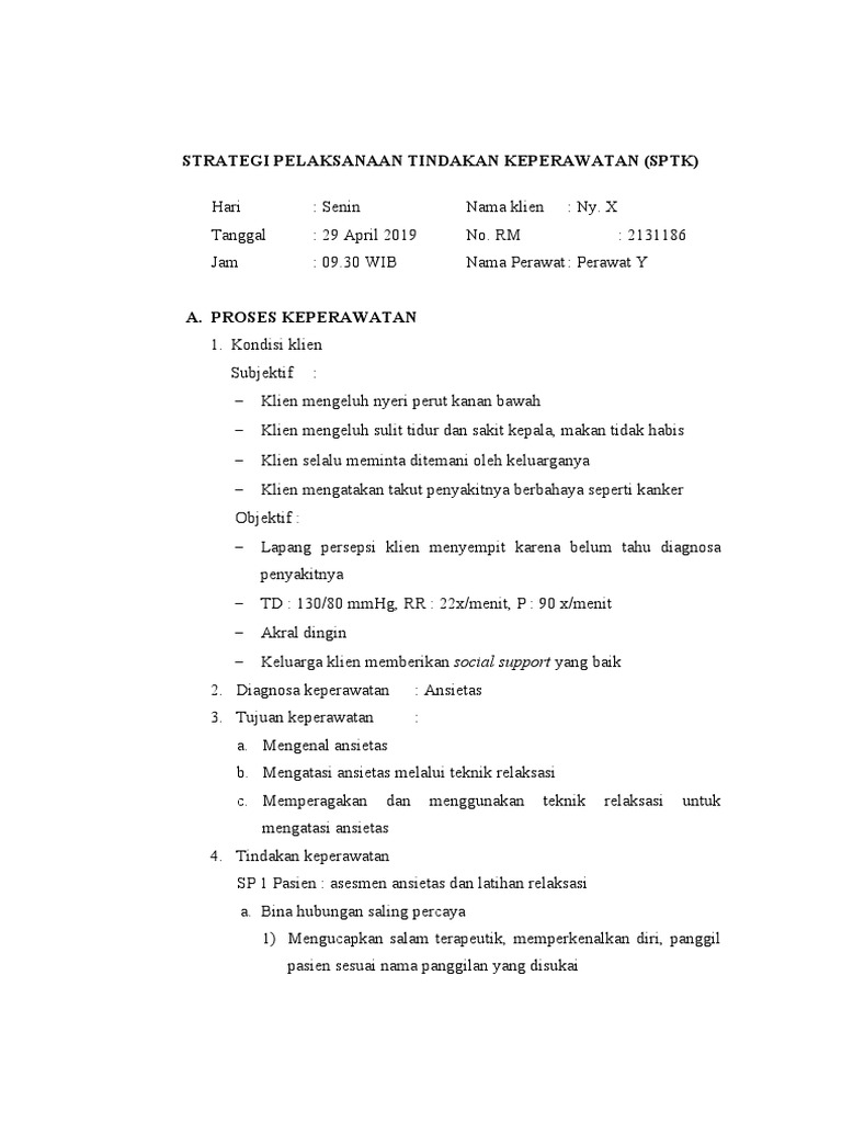 SPTK Ansietas sp1 | PDF