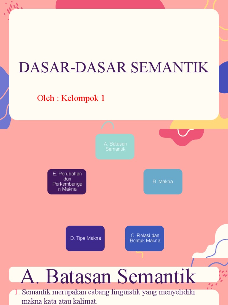 Dasar-Dasar Semantik | PDF