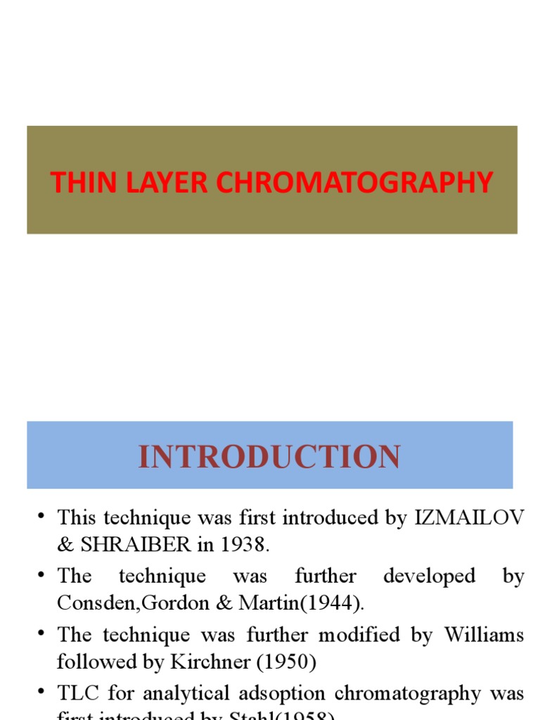 Thin Layer Chromatography | PDF | Thin Layer Chromatography ...