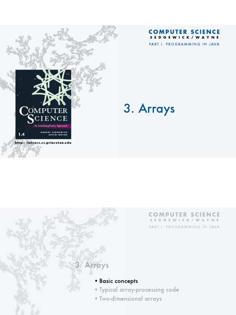 Omputer Cience: 3. Arrays | PDF | Array Data Structure | Matrix (Mathematics)