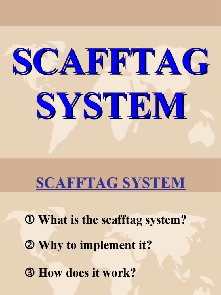 Scafftag System: Safety & Inspection Guide | PDF