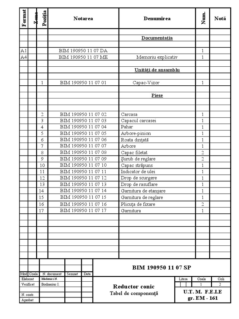 Memoriu Explicativ | PDF