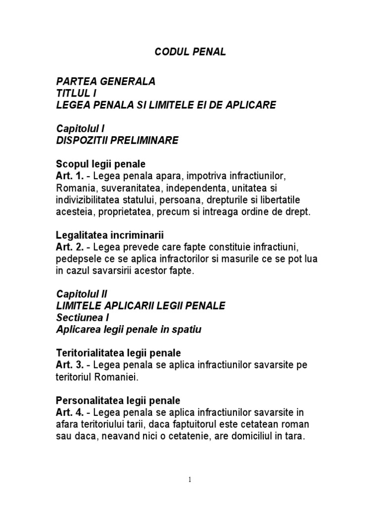 Codul Penal | PDF