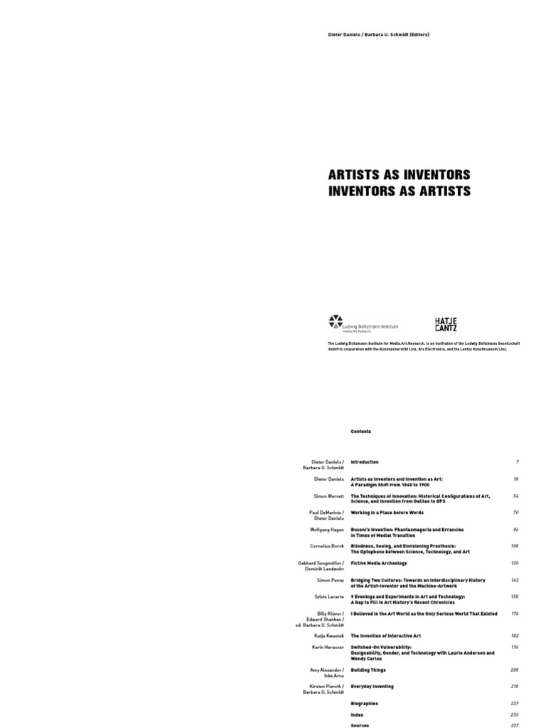 Art and Invention: Interdisciplinary Insights | PDF | Science | Invention