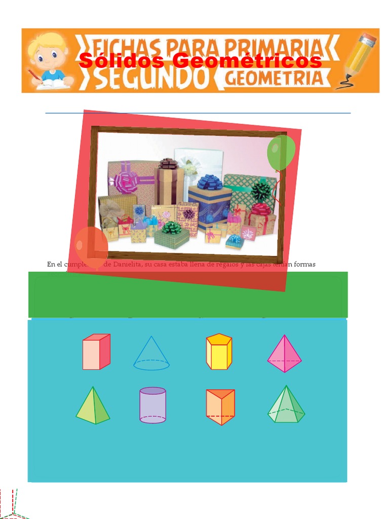 Sólidos Geométricos para Segundo de Primaria | PDF