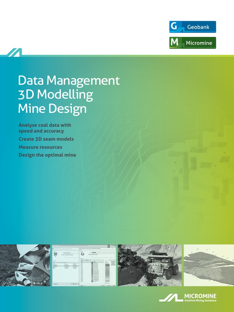 Data Management 3D Modelling Mine Design | PDF | Coal Mining | Mining