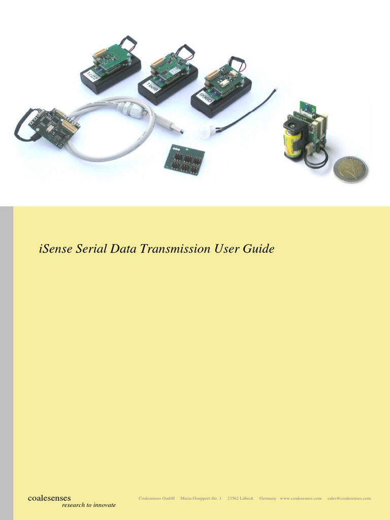 Isense Serial Data Transmission User Guide: Coalesenses | PDF | Usb ...