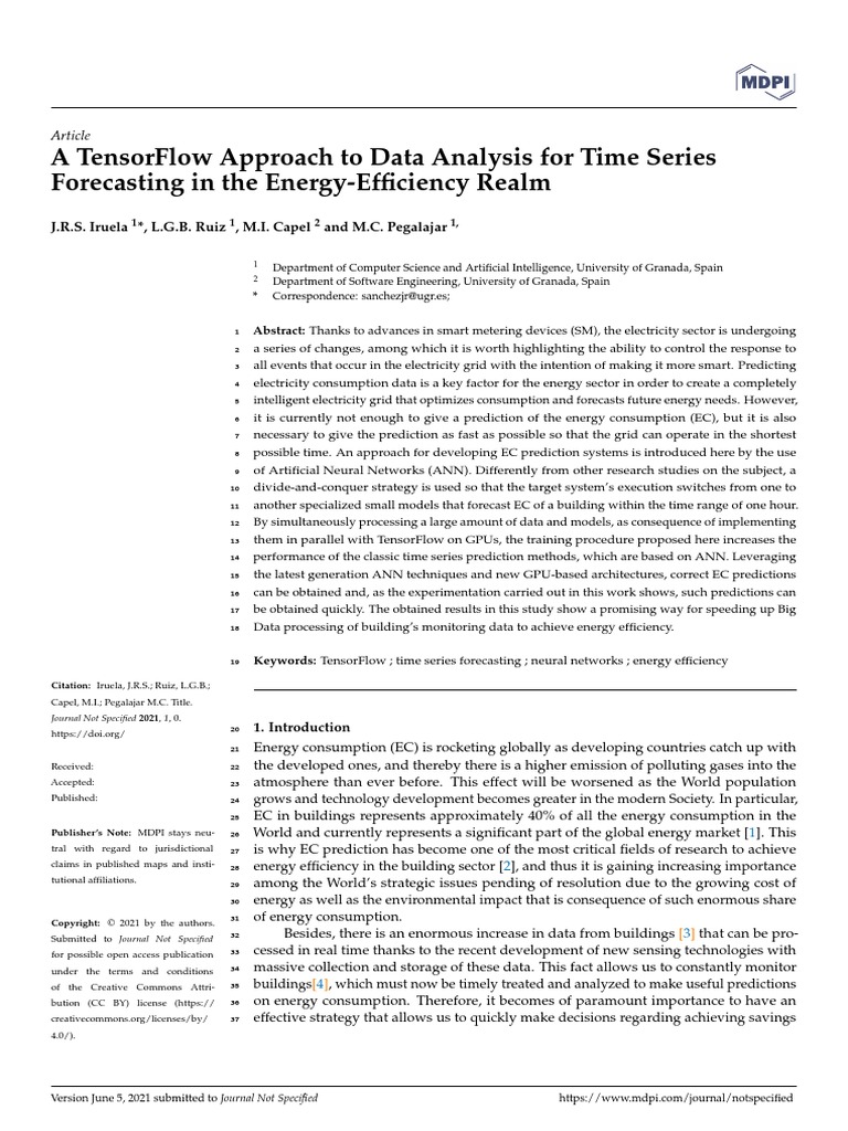 A TensorFlow Approach To Data Analysis For Time Series Forecasting in ...
