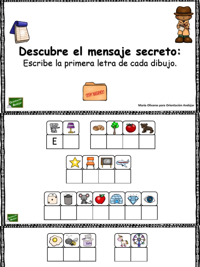 Juego Mensaje Secreto Pdf