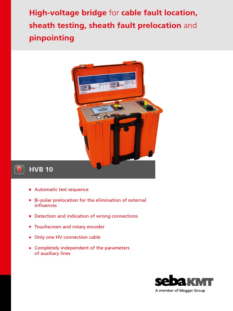 High-Voltage Bridge For Cable Fault Location, Sheath Testing, Sheath ...