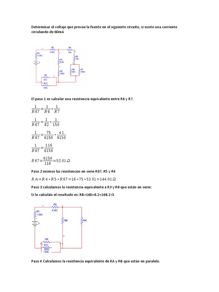 Ejercicios Resistencias | PDF