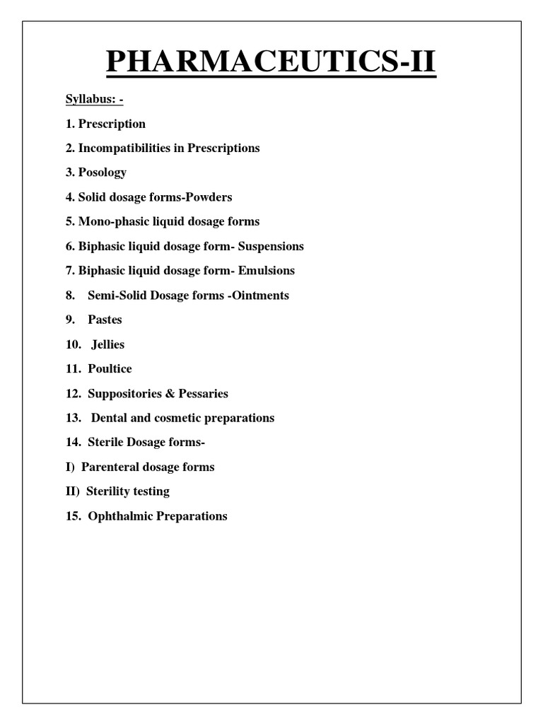 Ceutics 2 Final Note-1 | PDF | Medical Prescription | Emulsion