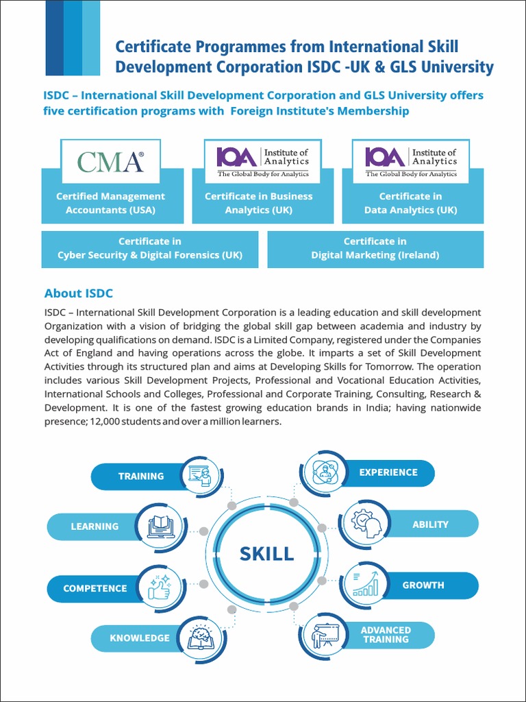 International Skill Development Corporation ISDC-UK & GLSU | PDF ...
