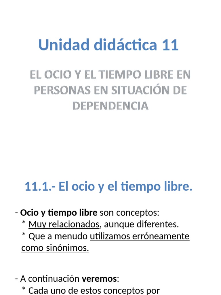 Presentación Aei, Ut 11 | PDF | Ocio | Motivación
