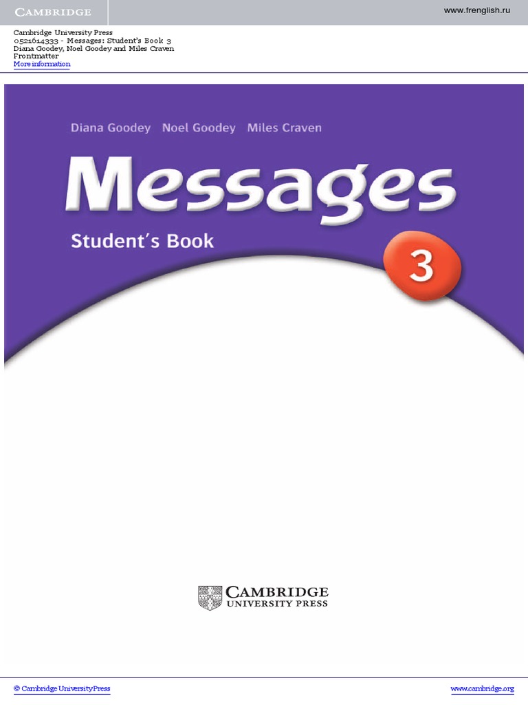 Messages 3 Students Book | PDF | Question | English Language