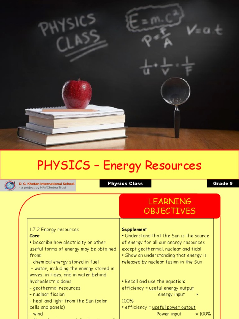 Energy Resources | PDF | Energy Development | Electricity Generation