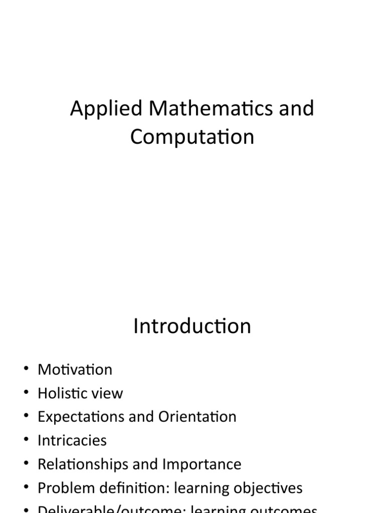 Applied Mathematics and Computation - Unit1 | PDF | Significant Figures ...