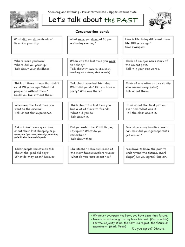 Let's Talk About Past | PDF