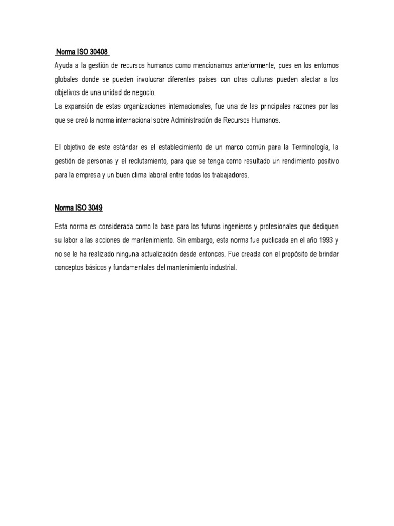 Norma ISO 30408 Y 3049 | PDF