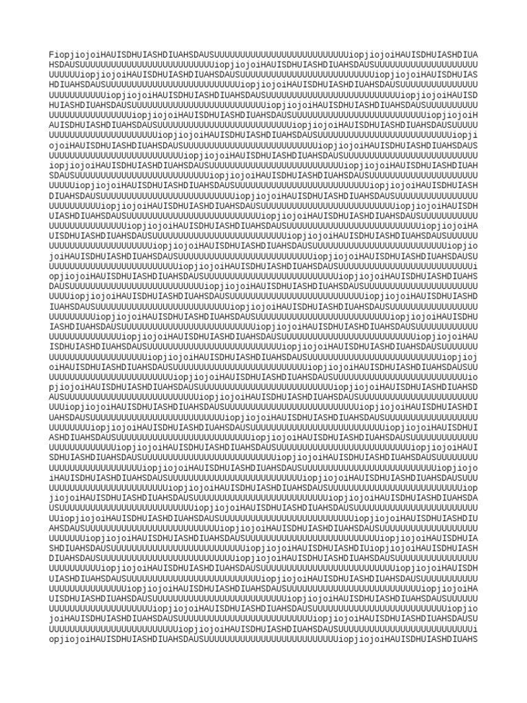 Nonsensical Text Document | PDF