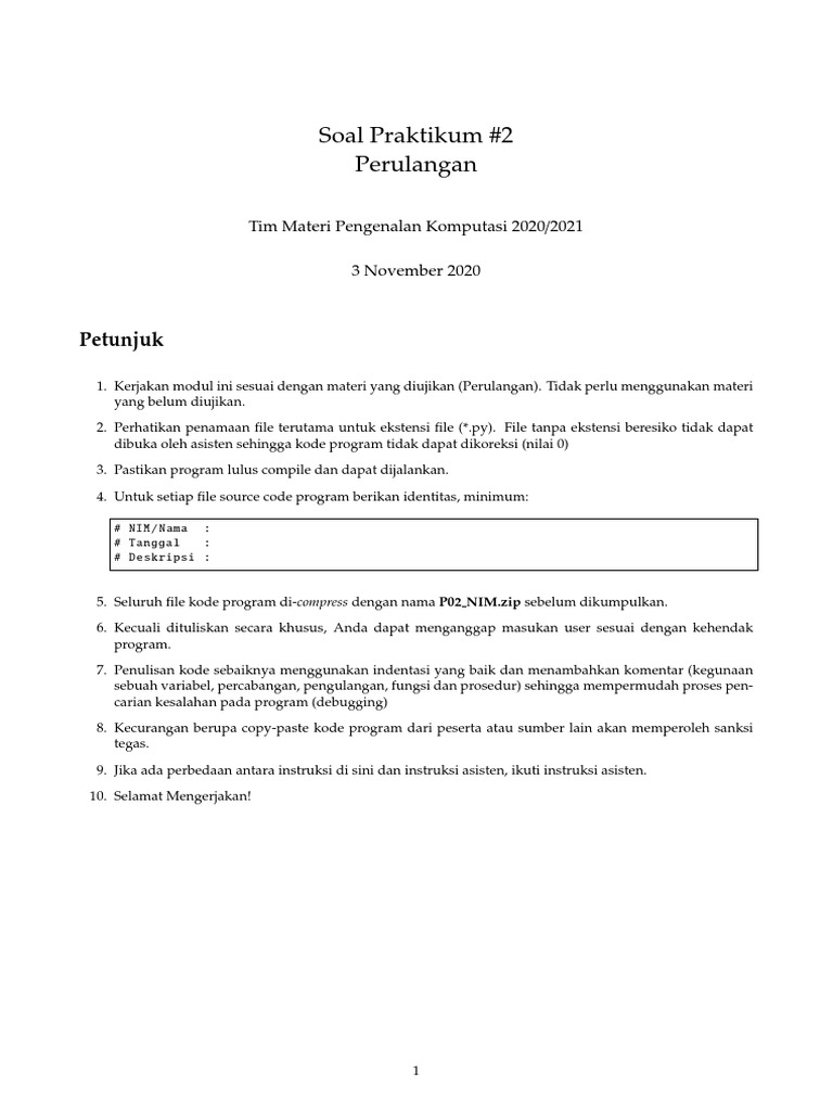 2.3-Python-Id Praktikum 2 | PDF