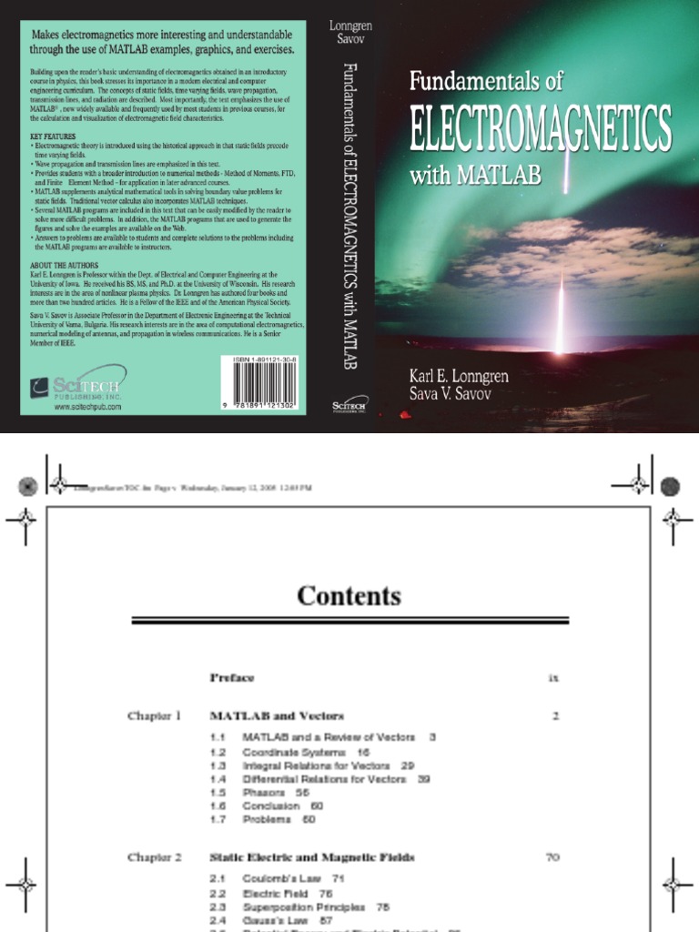 Fundamentals of Electromagnetics With Matlab | PDF