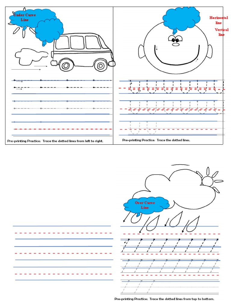 Tracing Lines and Letters | PDF