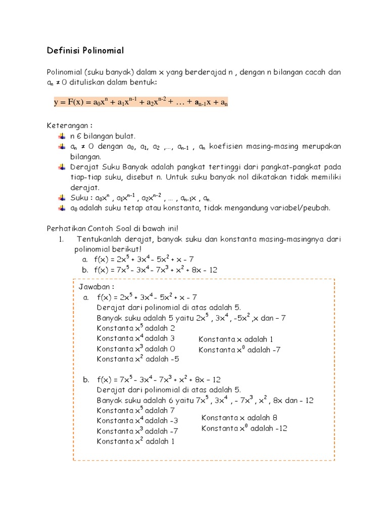 Modul Polinomial | PDF