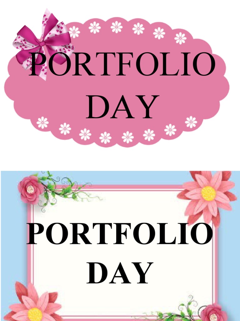 Portfolio Day Tarpapel | PDF