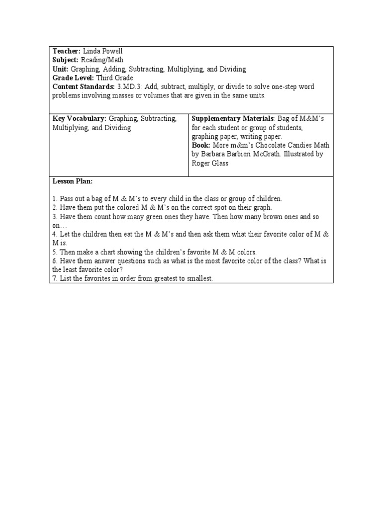 M and M Math | PDF