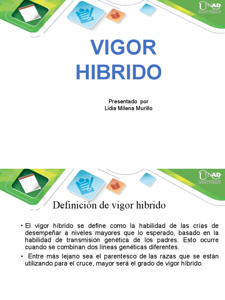Definición y ventajas del vigor híbrido | PDF | Dominancia (Genética ...