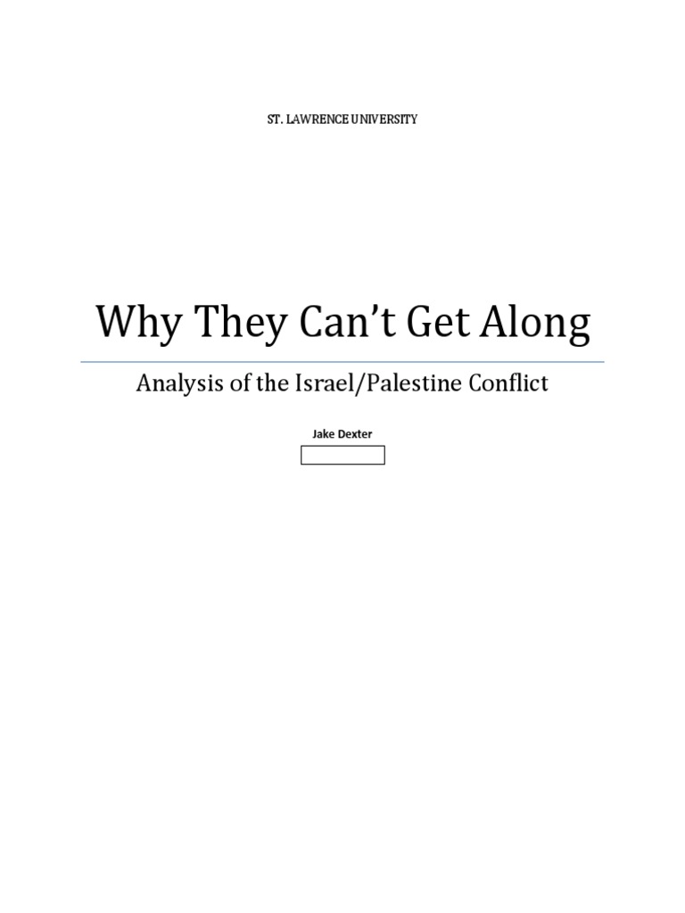 Israel-Palestine Conflict Analysis | PDF | Zionism | Jews