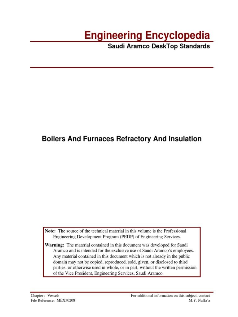 Boilers and Furnaces Refractory and Insulation | PDF | Refractory ...