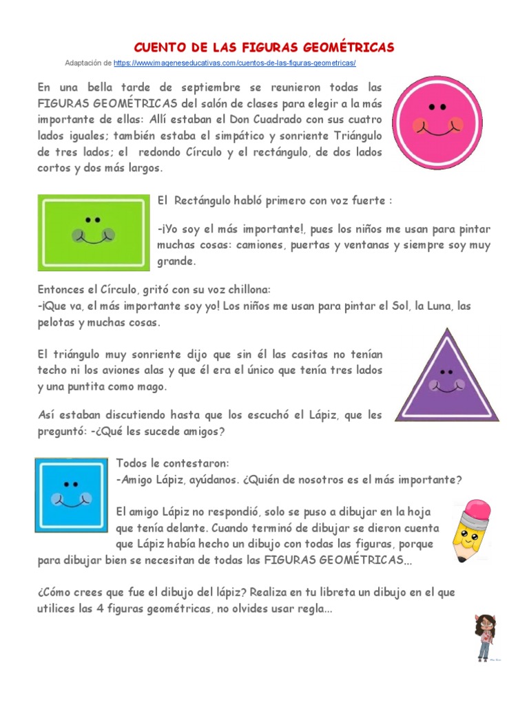 Cuento de Las Figuras Geométricas | PDF