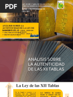 Las Doce Tablas - Historia Del Derecho | PDF