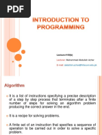 CP2 Module 3 - Algorithm and Flowchart | PDF | Algorithms | Input/Output