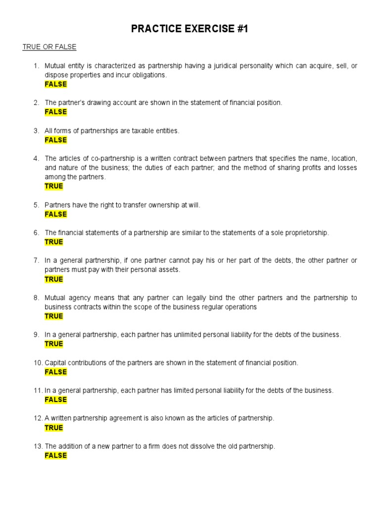 Practice Exercise | PDF