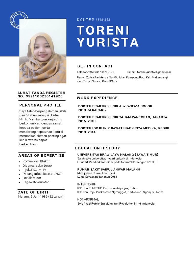 CV DR Toreni Yurista SKed | PDF