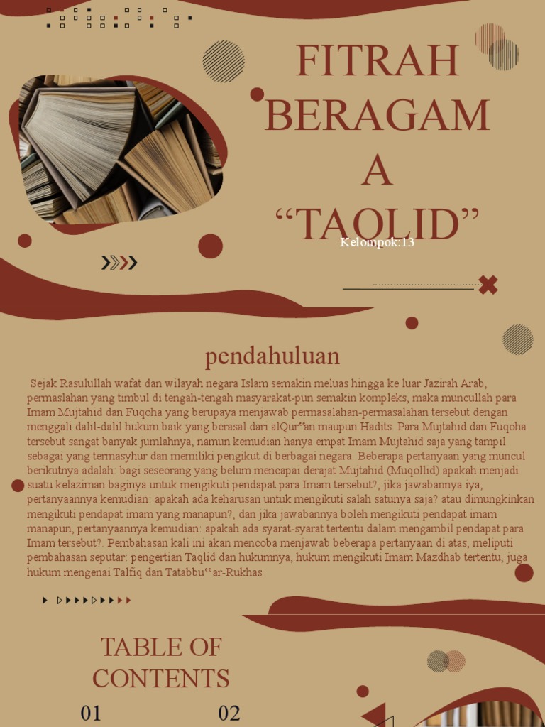 FITRAH BERAGAM: Pembahasan Hukum Taqlid, Talfiq dan Tatabbu' ar-Rukhas ...