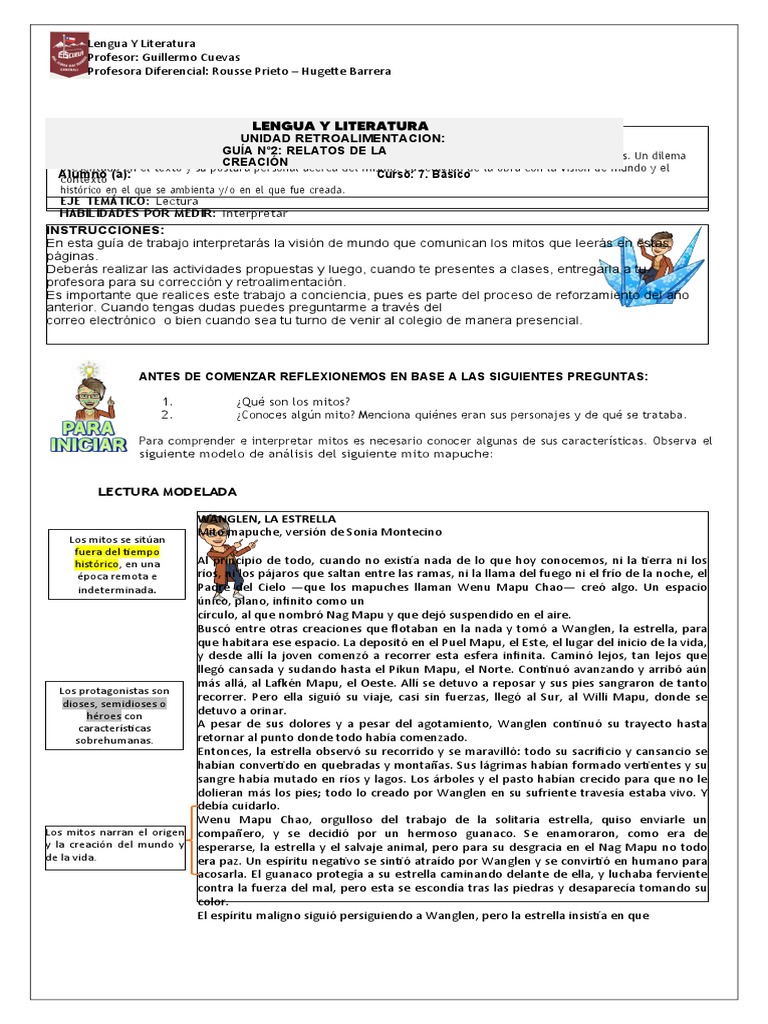 7 Basico-Lengua y Literatura | PDF