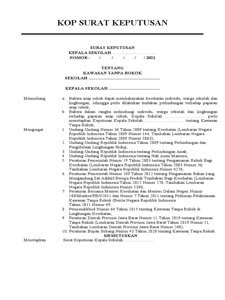 SK KTR Sekolah KOSONG PKM Kalijati | PDF